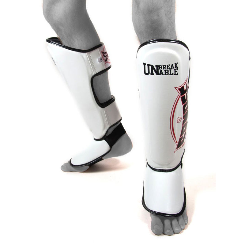 Cool-Tec Boot Shinguards - White, Black & Red – Sandee Boxing