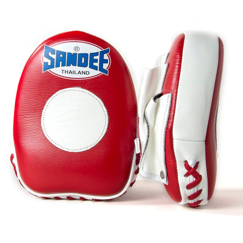 Mini Focus Mitts - Red & White – Sandee Boxing